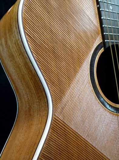 blueberry groove guitars have hundreds of hand carved grooves in ...